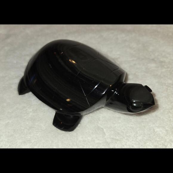 Other | Vintage Hand Craved Black Marble Sculpted Turtle | Poshmark